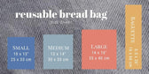 Reusable Bread Bags Linen – Green Distributors